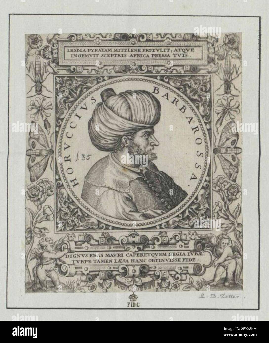 Chaireddin Barbarossa, Ottoman ruler in Algiers Stock Photo - Alamy