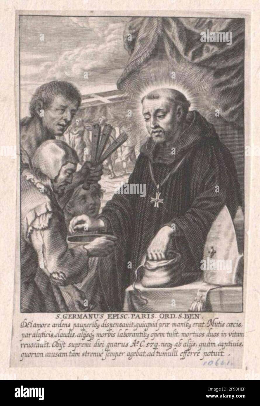 Germanus of Paris, Saint Stock Photo - Alamy