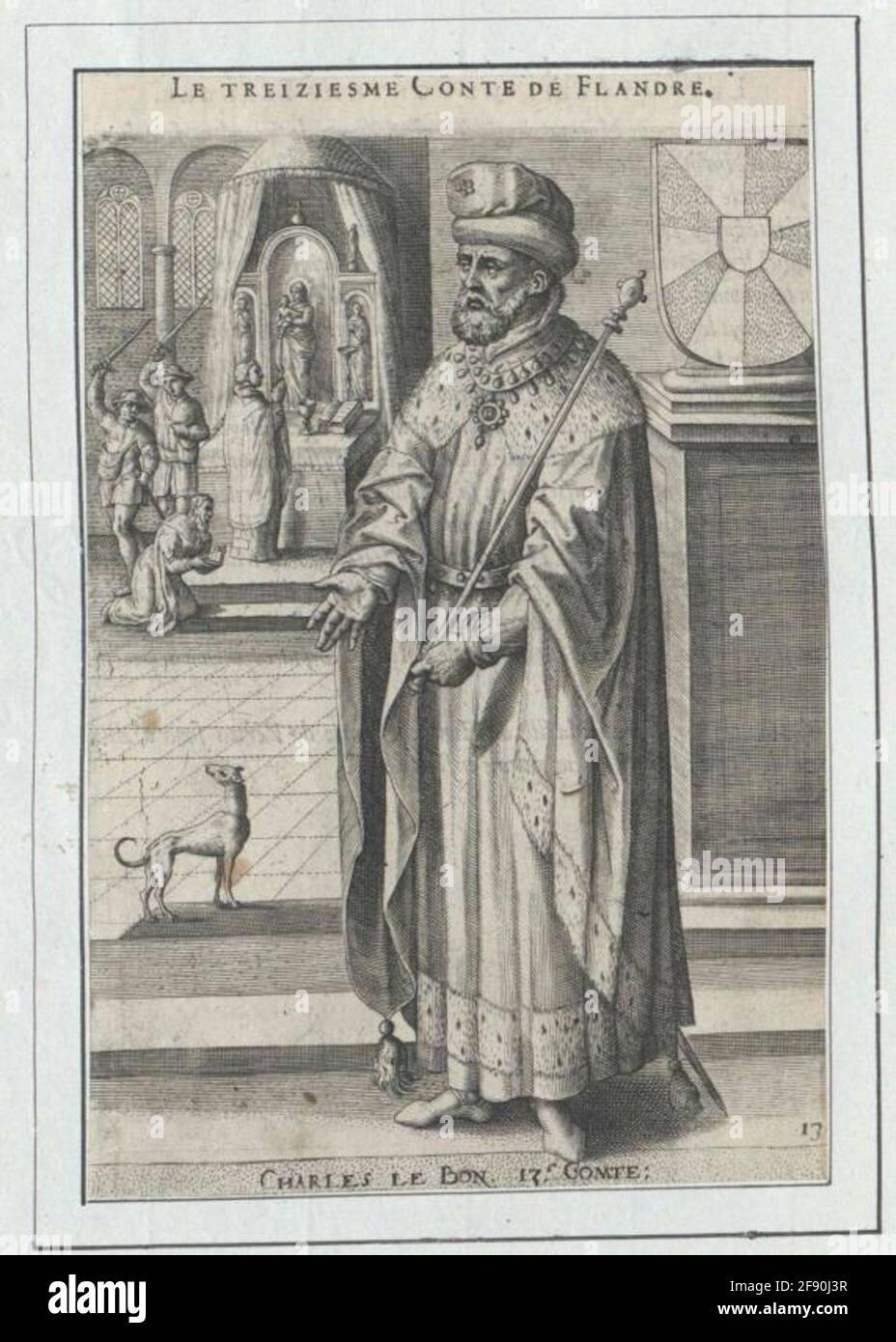 Charles the good, Count of Flanders Stock Photo - Alamy