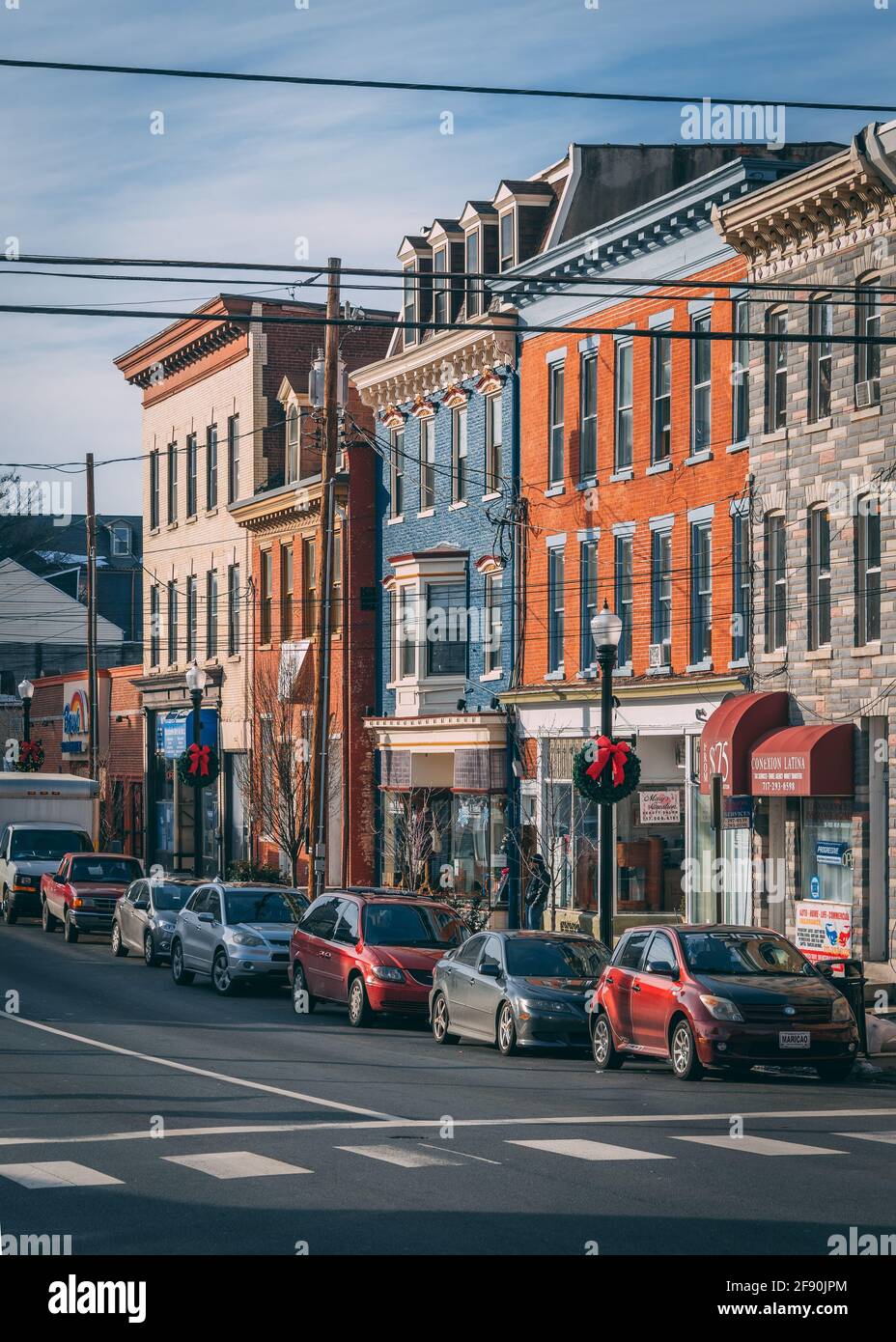 Architecture on King Street in Lancaster, Pennsylvania Stock Photo - Alamy
