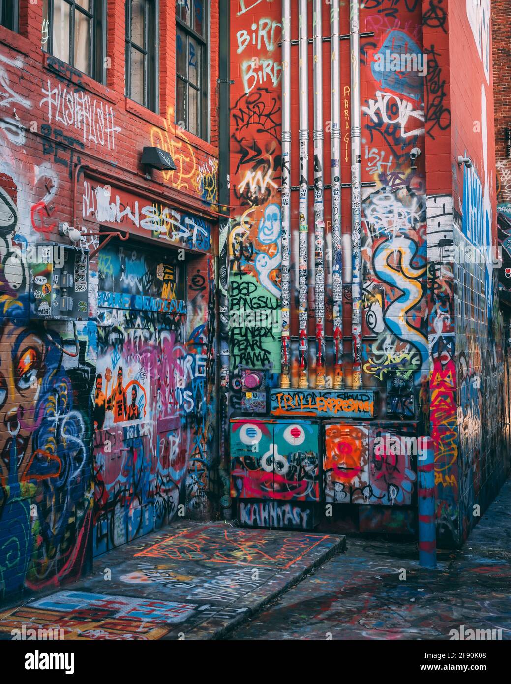 Graffiti Alley, in Station North, Baltimore, Maryland Stock Photo - Alamy