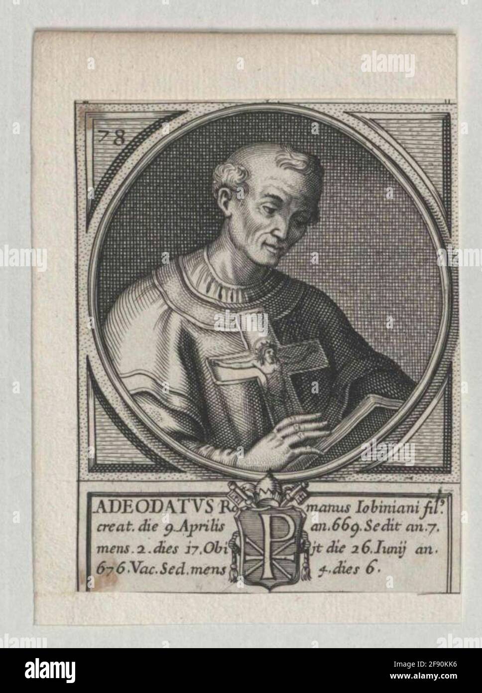 Adrian 2., A pope Stock Photo - Alamy