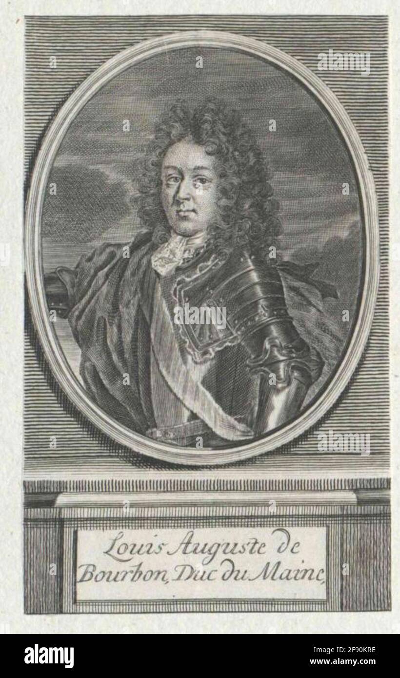 Bourbon, Duke of Maine, Louis I. Auguste of 1728/1767 Stock Photo - Alamy
