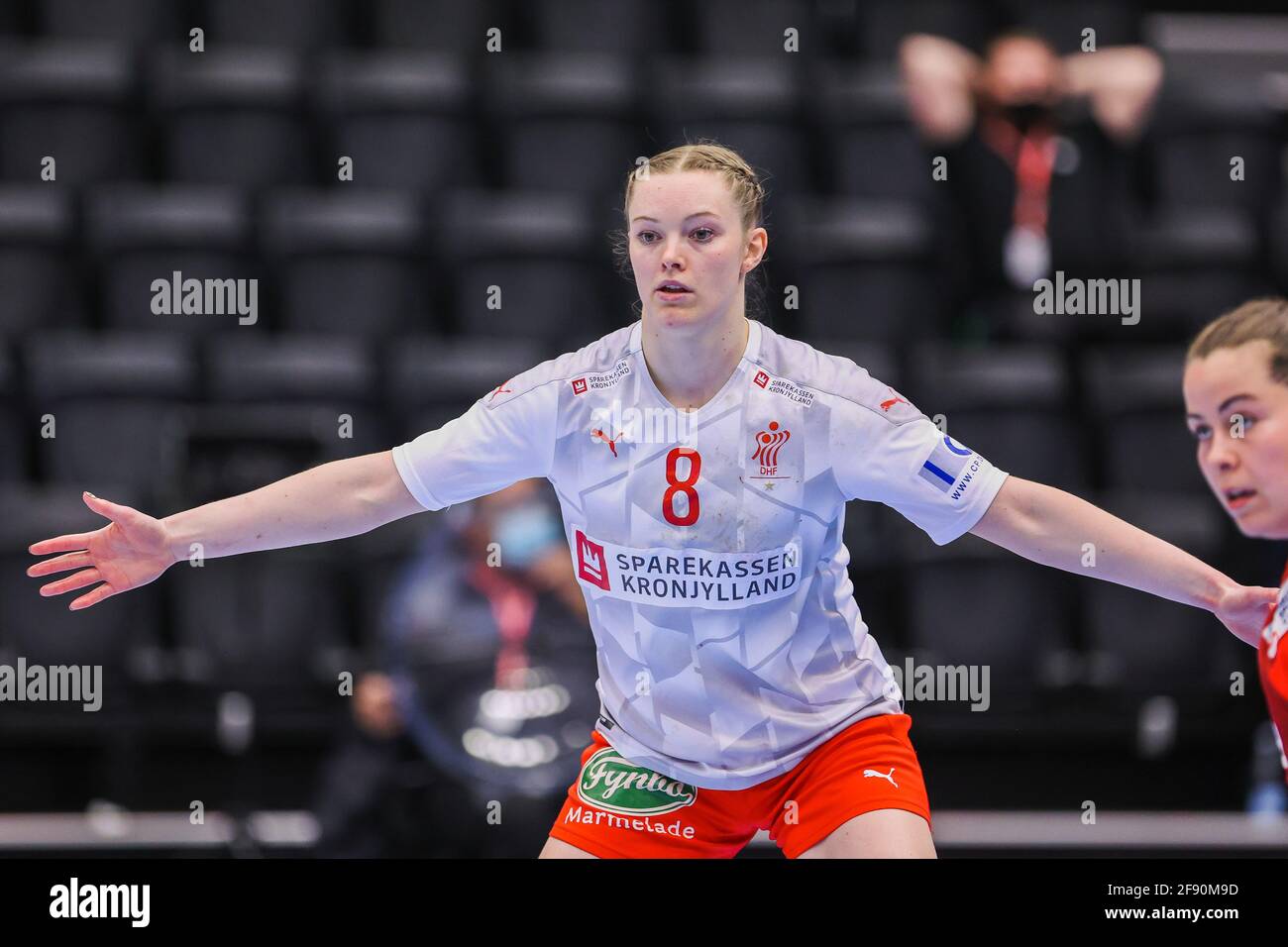 Copenhagen, Denmark. 15th Apr, 2021. Anne Mette Hansen (8) of Denmark ...