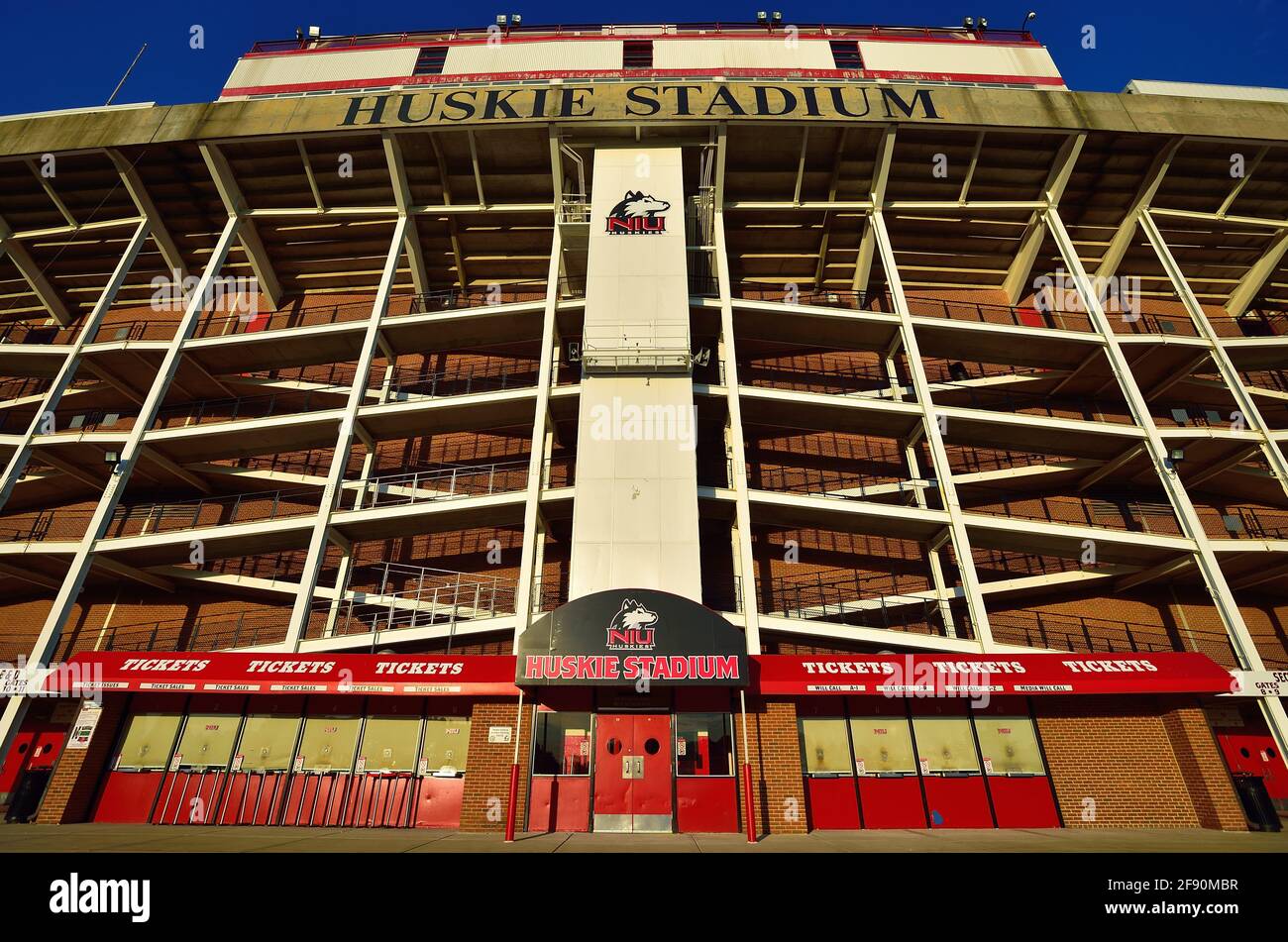 DeKalb, Illinois, USA. Huskie Stadium on the campus of Northern ...