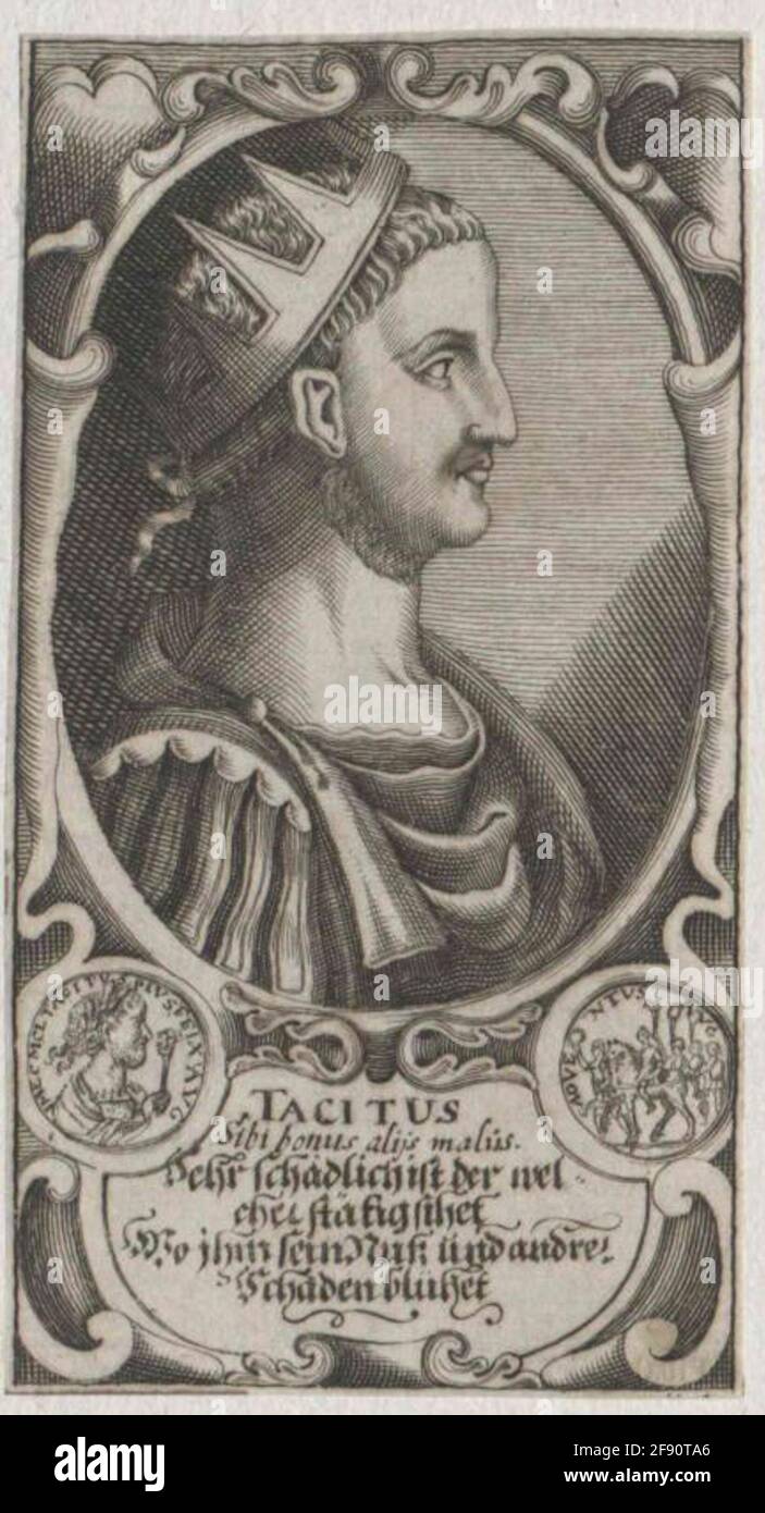 Tacitus, Roman emperor Stock Photo - Alamy