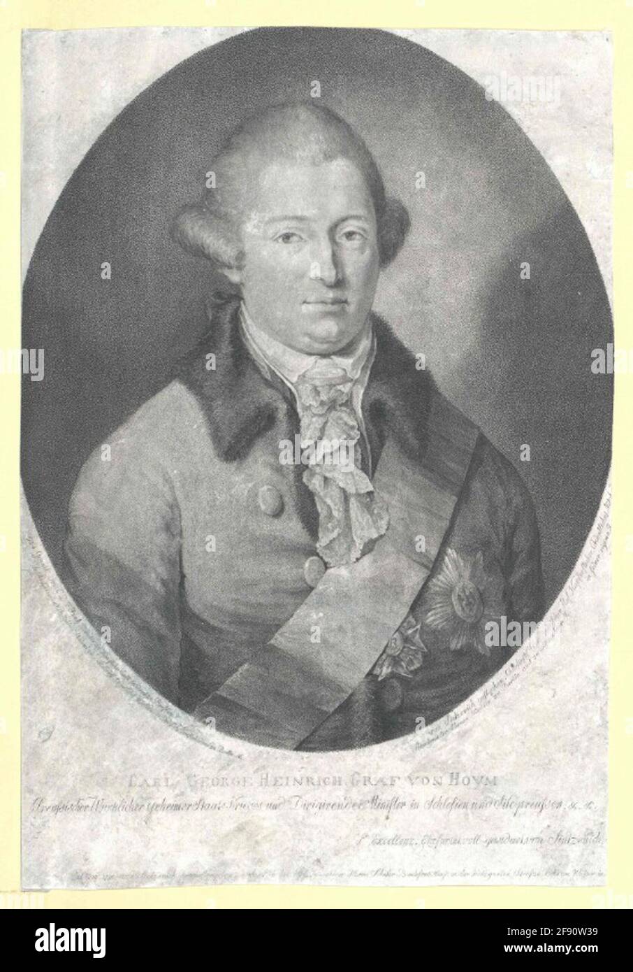 Hoym, Karl Georg Heinrich Graf von Stock Photo - Alamy
