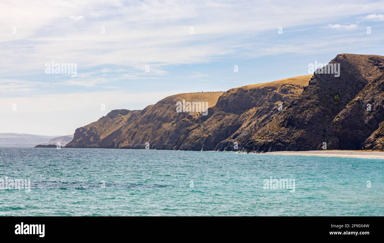 The coastline at Rapid Bay on the Fleurieu Peninsula South Australia on ...