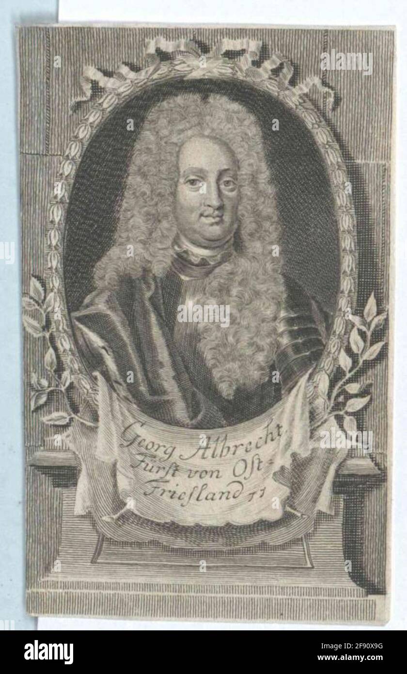 Georg Albrecht, Prince of Ostfriesland 1710/1750 Stock Photo - Alamy