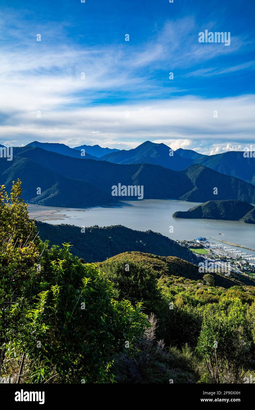 Hawkes lookout with nice lighting during golden hour Stock Photo - Alamy