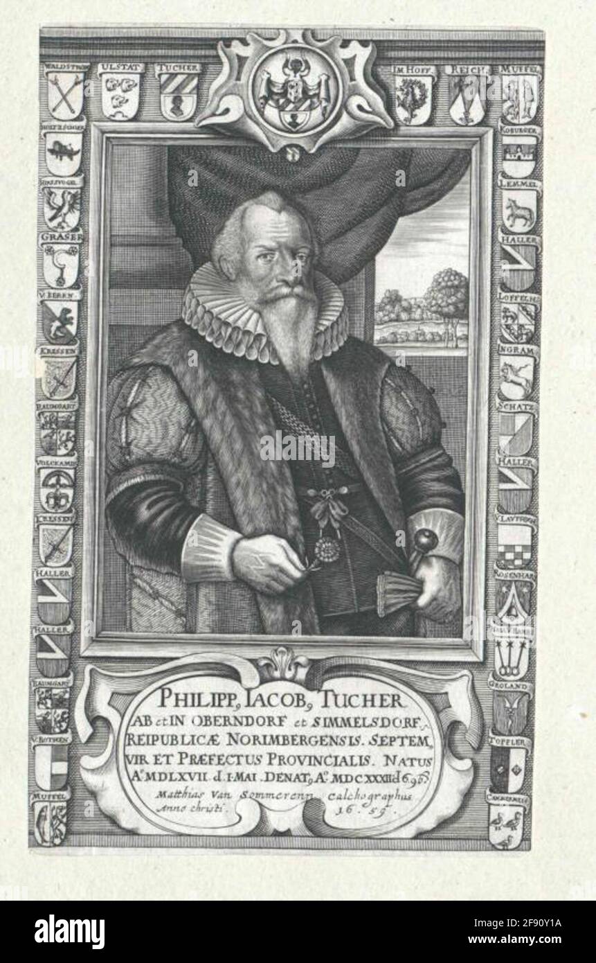 Tower of Simmelsdorf, Philipp Jacob Stock Photo - Alamy