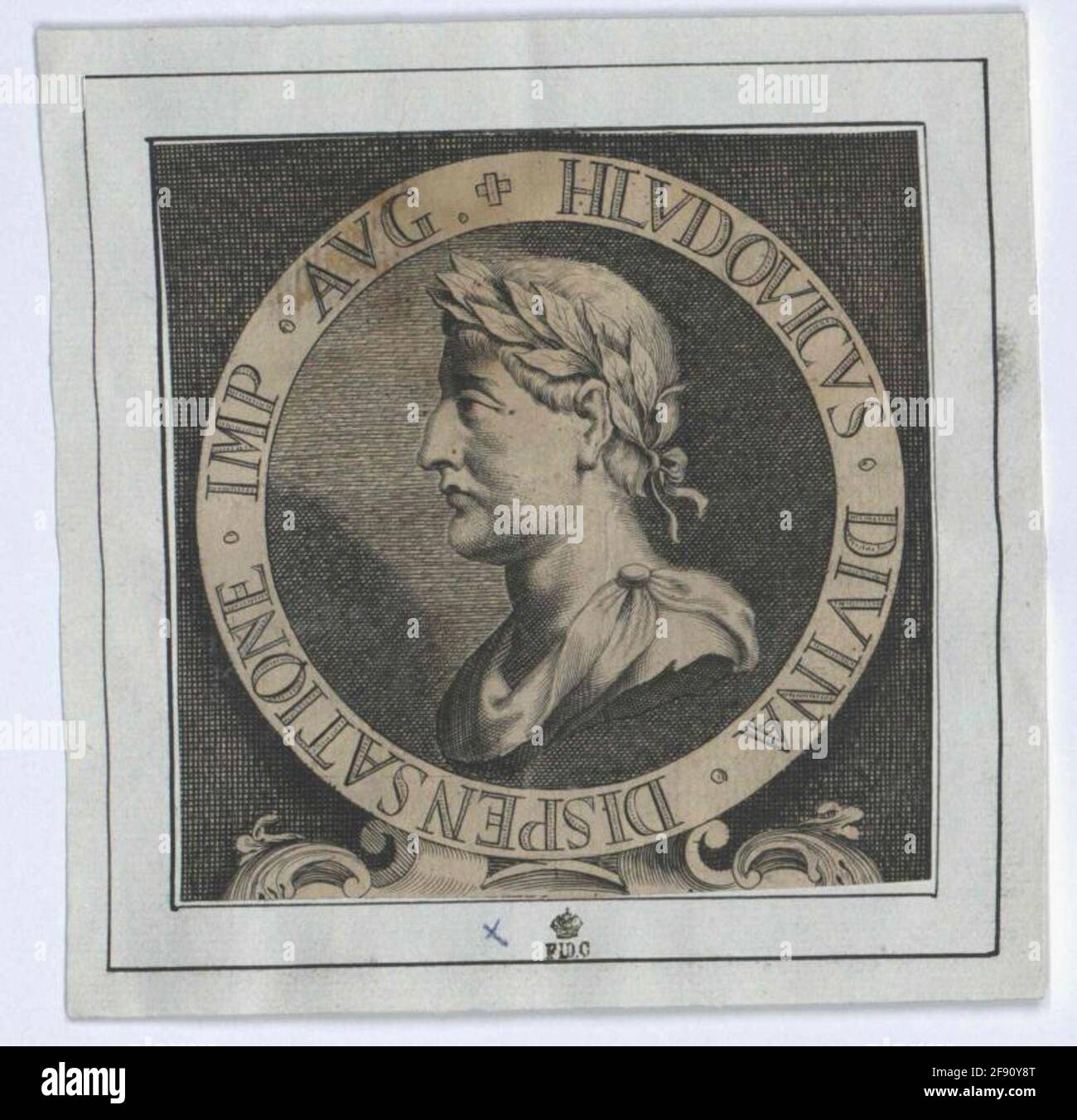 Ludwig I, the religious, Roman emperor Stock Photo - Alamy