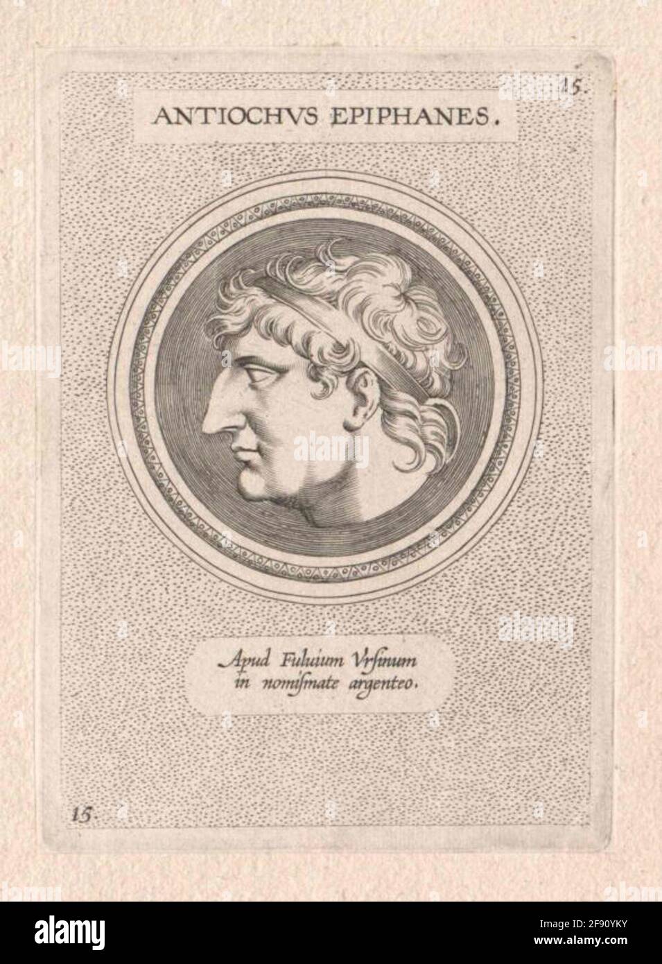 Antiochus IV. Epiphanes, King of Syria Stock Photo - Alamy