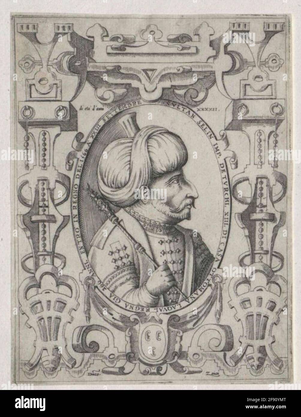 Selim II, the drunken Sultan of Turkey Stecher: Zenoi, Domenico Stock ...