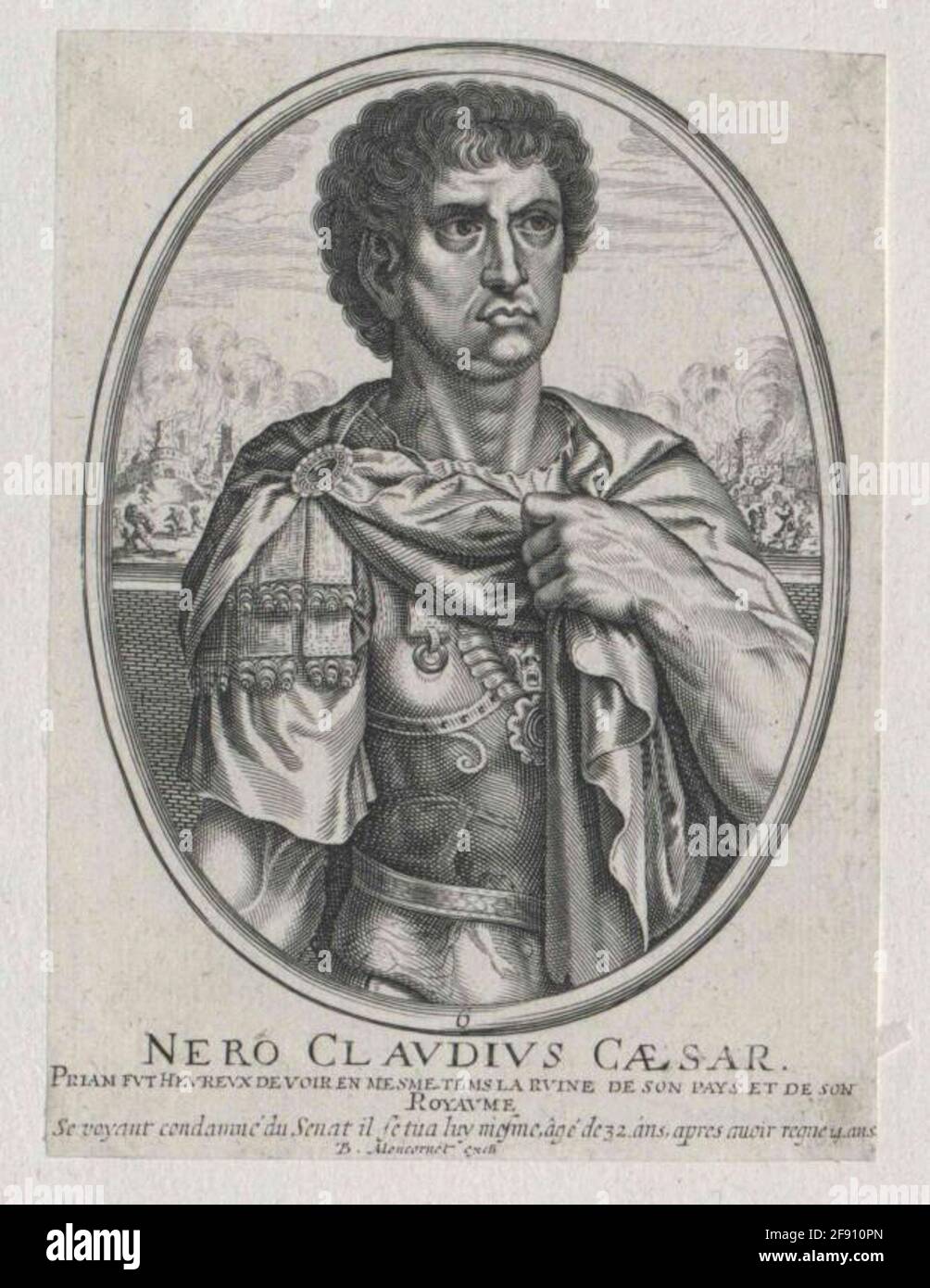 Nero, Roman emperor Stock Photo - Alamy