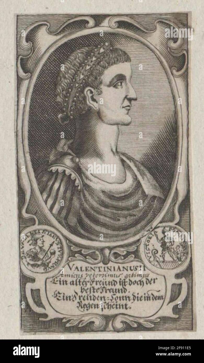 Valentinian II., Roman Emperor Stock Photo - Alamy