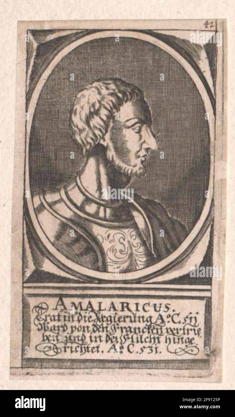 Amalrich, King of the Westgoten Stock Photo - Alamy