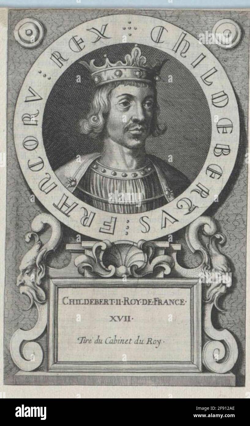 Childebert III., King of Franconia Stock Photo - Alamy