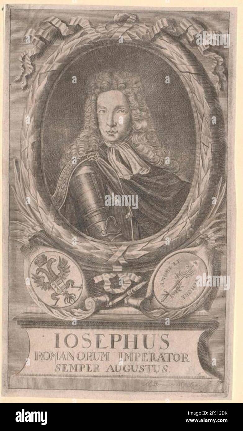 Josef I., Roman-German Kaiser Stecher: Bernigeroth, MartiDatting: 1705 ...