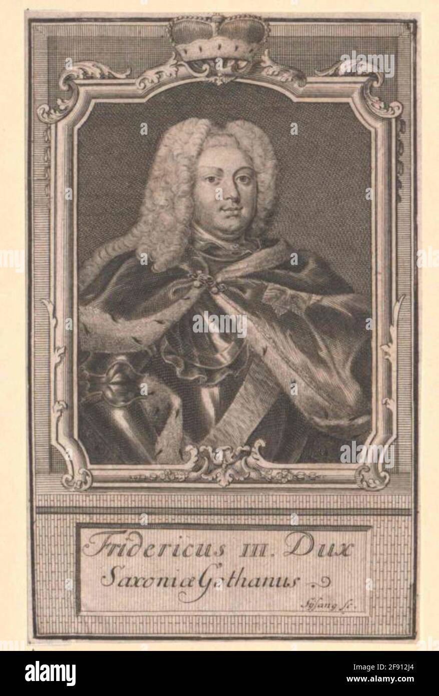 Friedrich III., Duke of Saxony-Gotha Stock Photo - Alamy