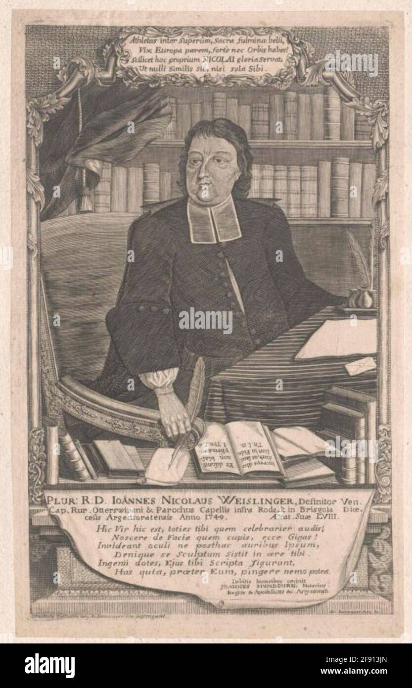 Weislinger, Johann Nikolaus Stock Photo - Alamy