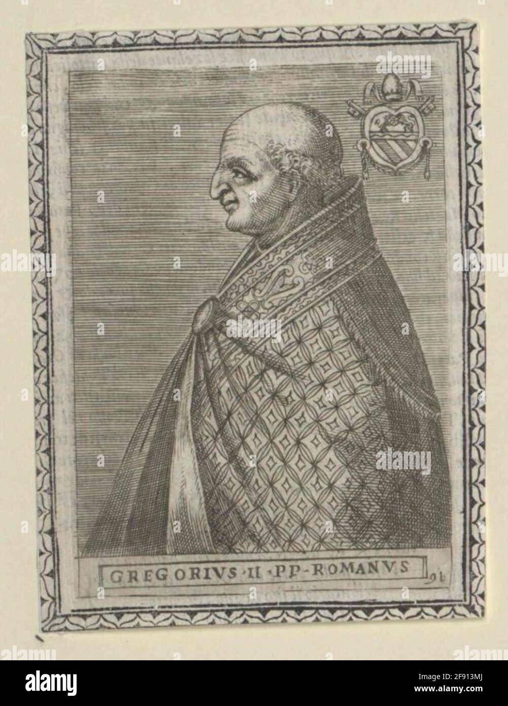 Gregor II., Pope Stock Photo - Alamy