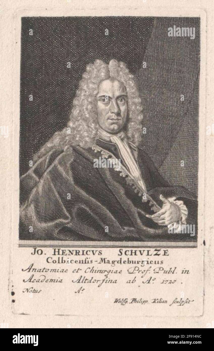Schulze, Johann Heinrich Stock Photo - Alamy