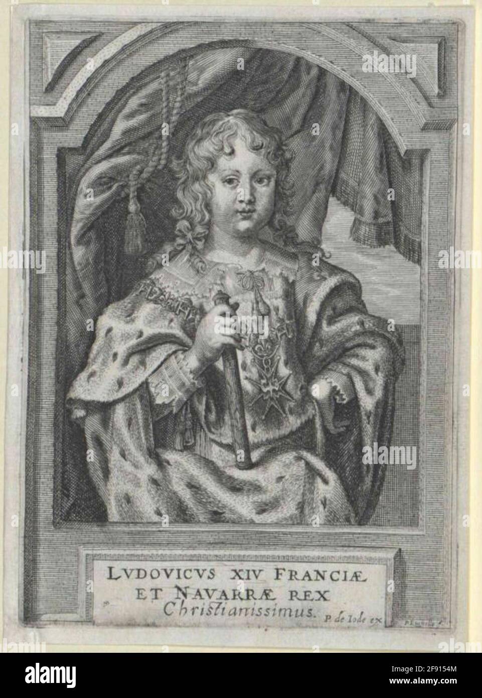 Ludwig Xiv., King of France Print of Petrus Rucholle Stock Photo - Alamy