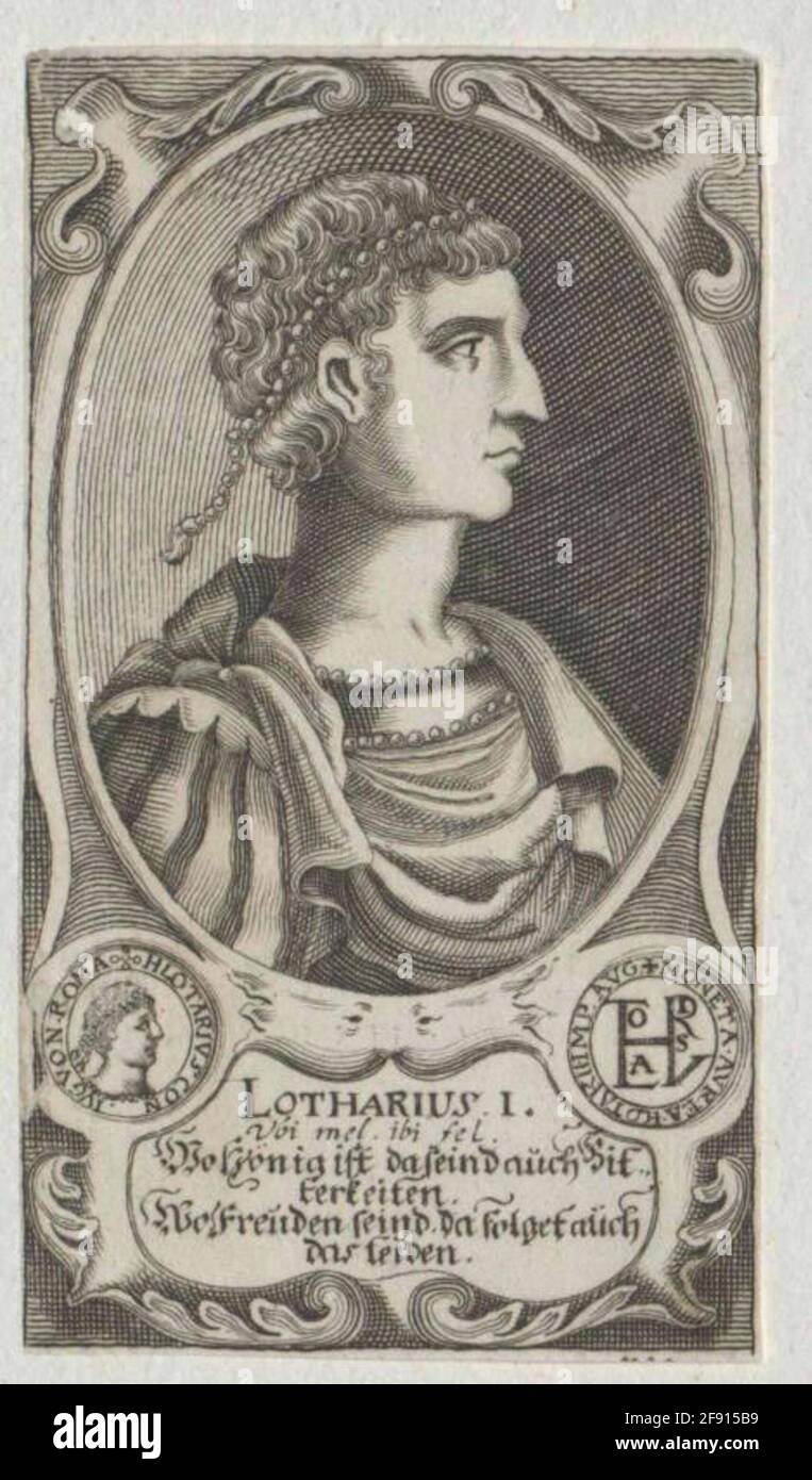 Lothar I., Roman Emperor Stock Photo - Alamy