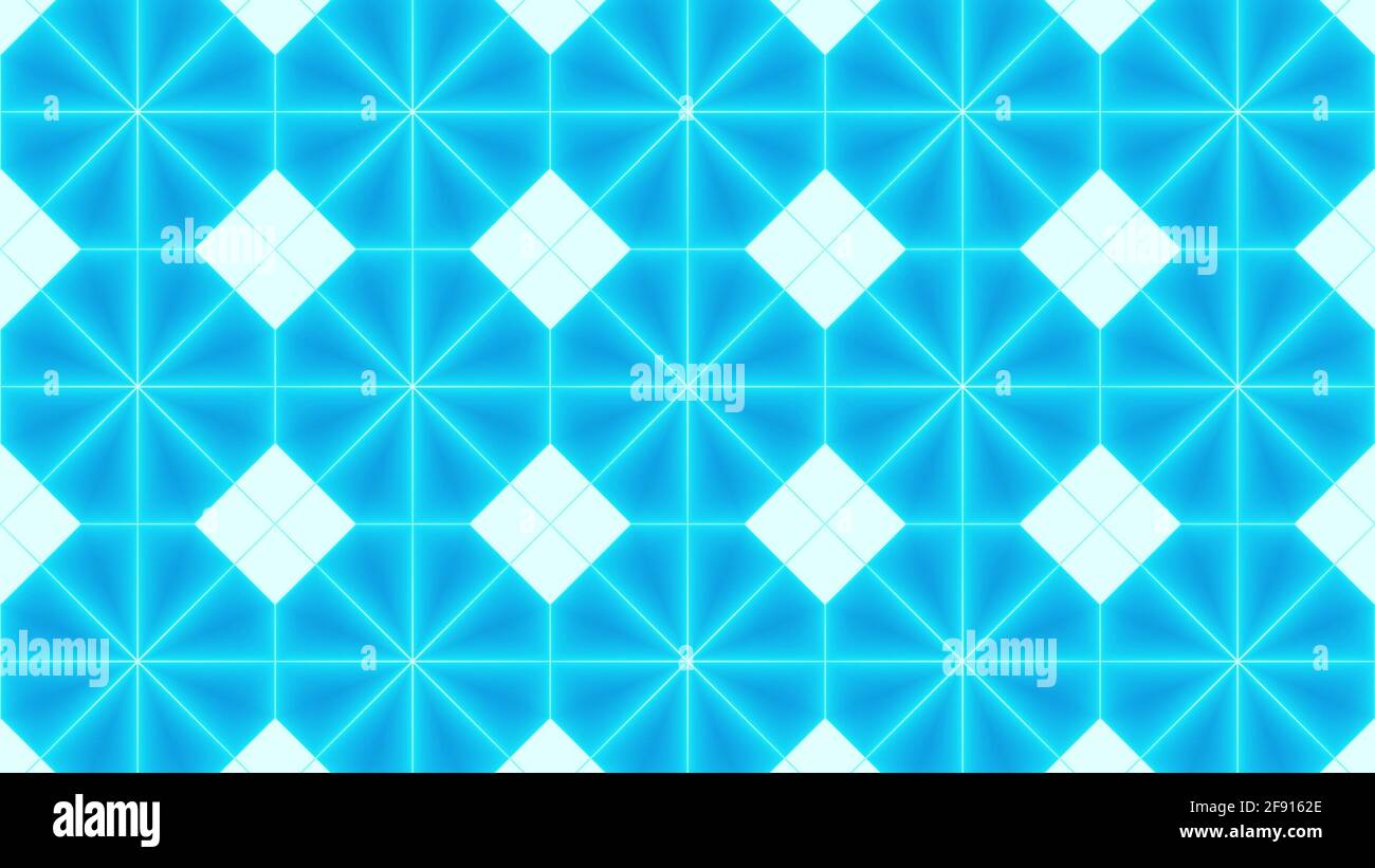 3D rendering of bright neon blue polygonal patterns background Stock ...