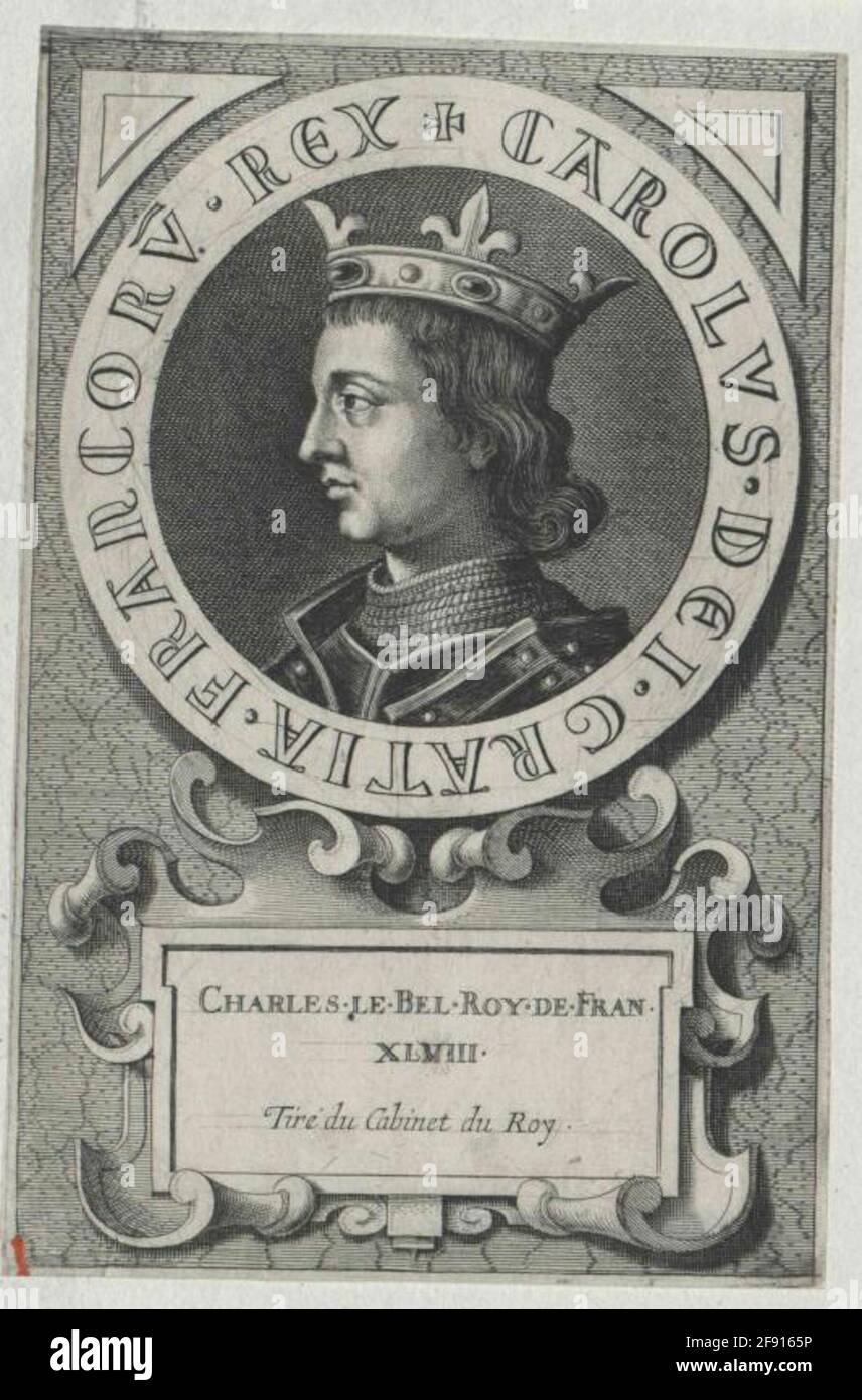 Karl IV. The beautiful, king of France Stock Photo - Alamy