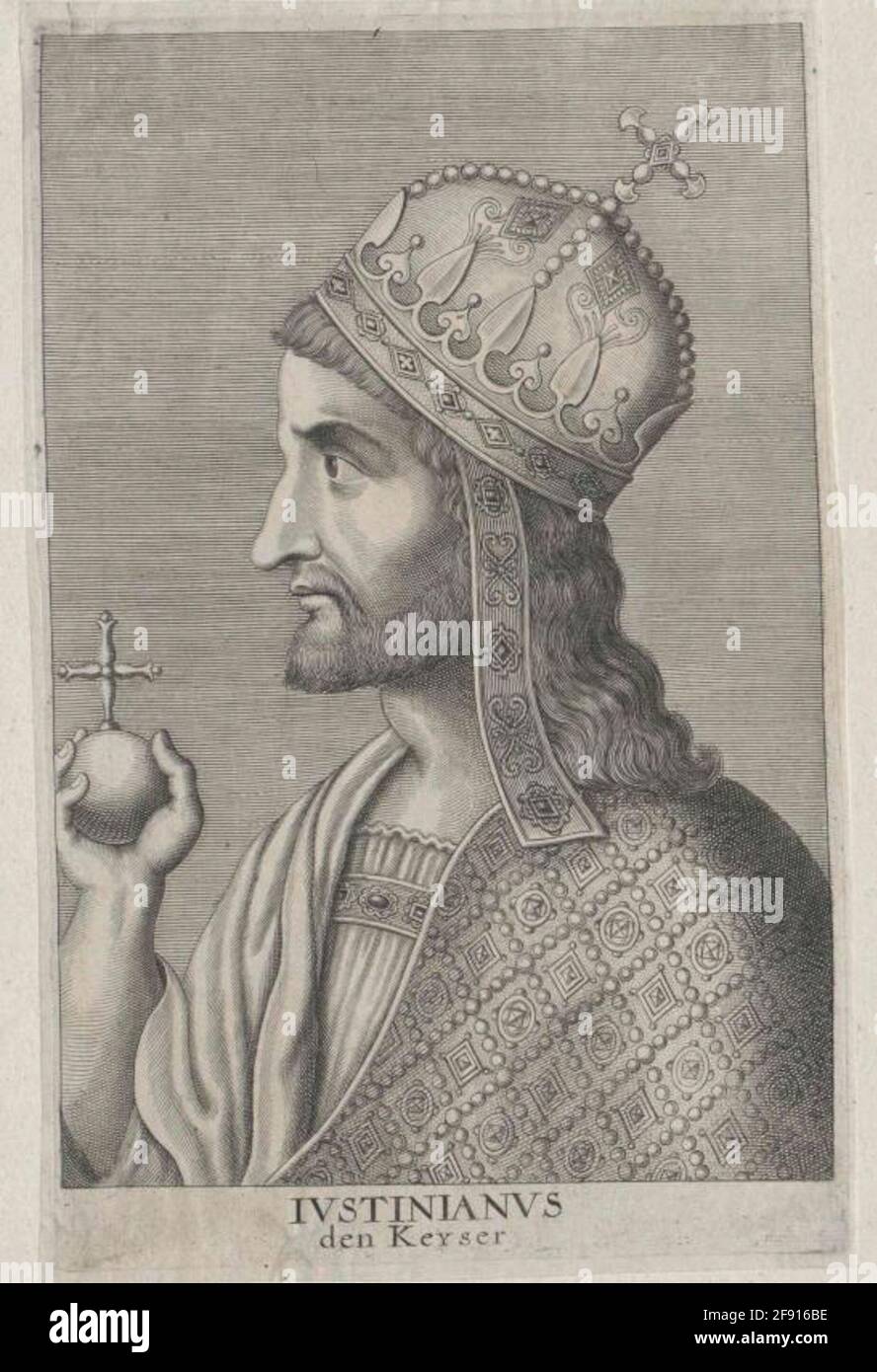 Justinian I, Kaiser of Byzantium Stock Photo - Alamy