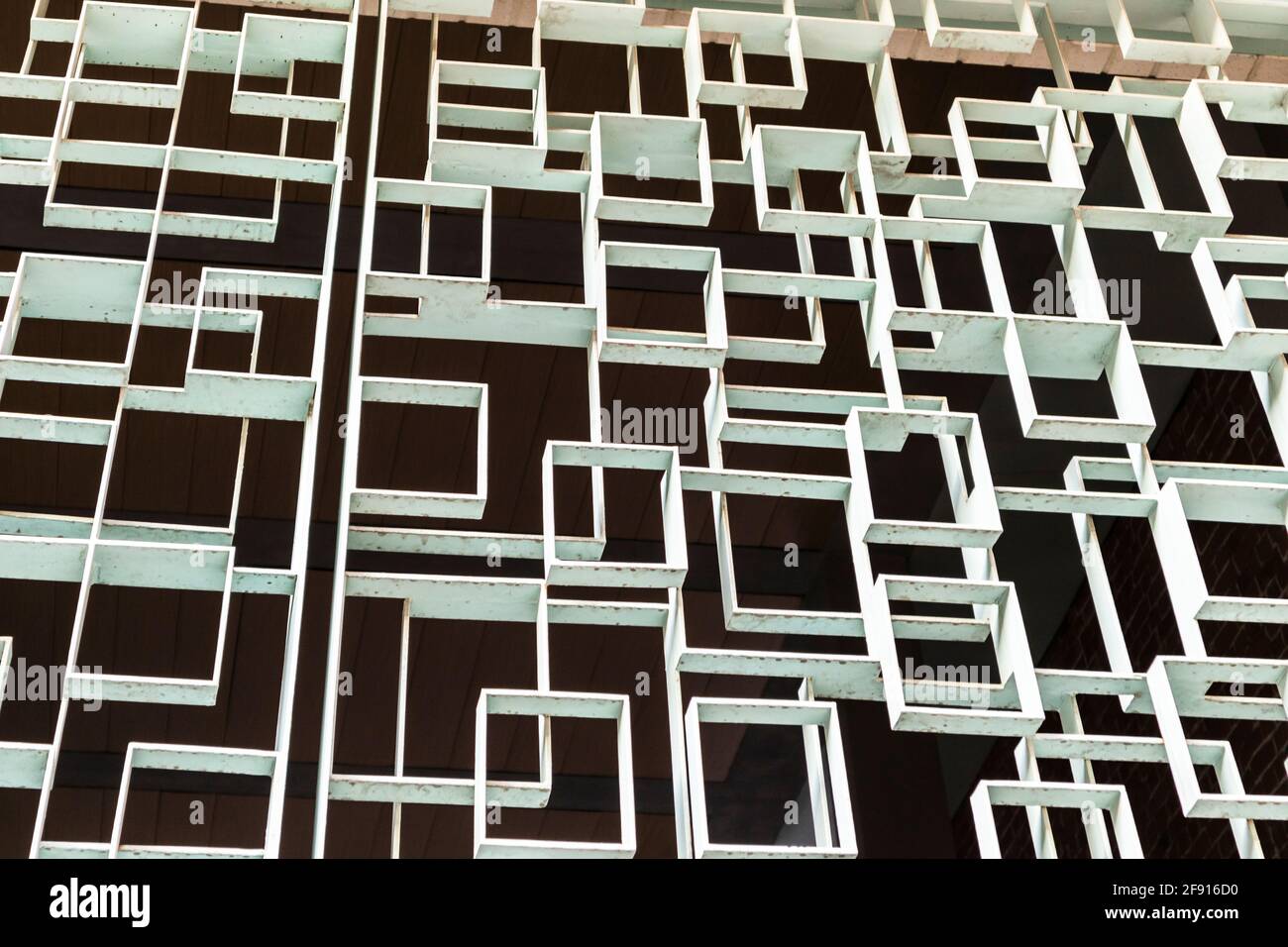 pattern metal fence background design architecture abstract Stock Photo ...