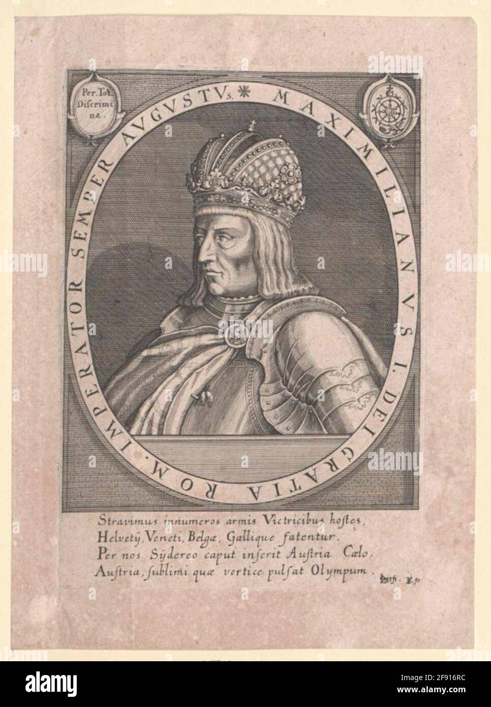 Maximilian I., Roman-German Kaiser Stecher: Furck, Sebastian Stock ...