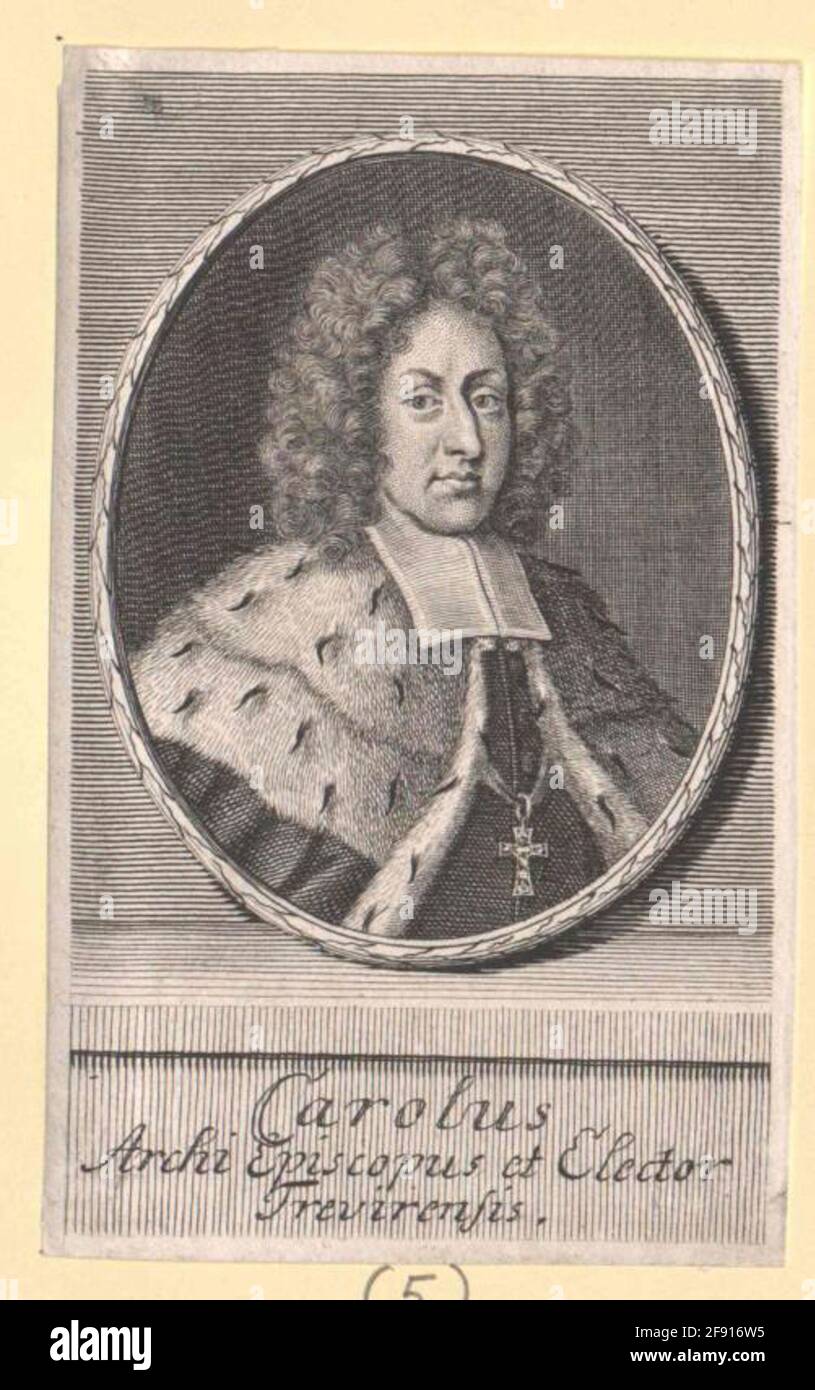 Karl, Prince of Lorraine Stecher: Bernigeroth, Martin Stock Photo - Alamy