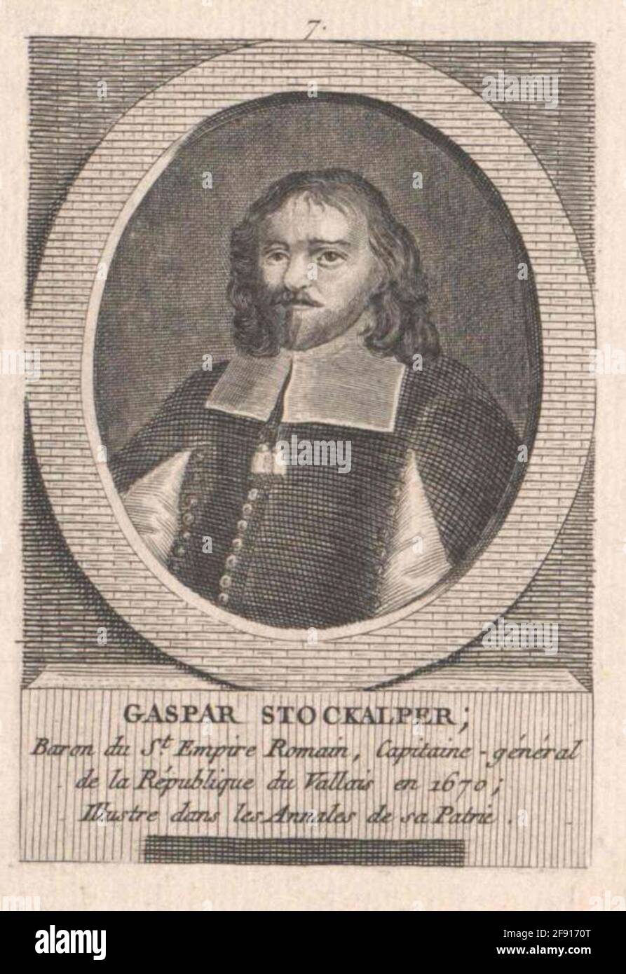 Stockalper, Kaspar Jodok Stock Photo - Alamy