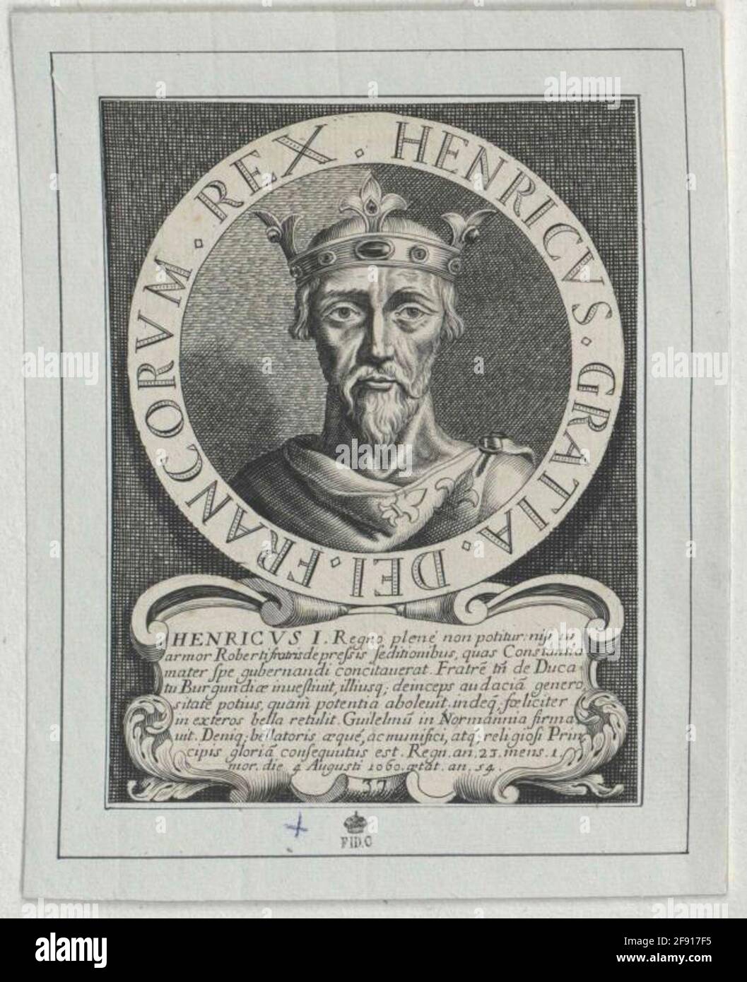 Heinrich I, King of France Stock Photo - Alamy