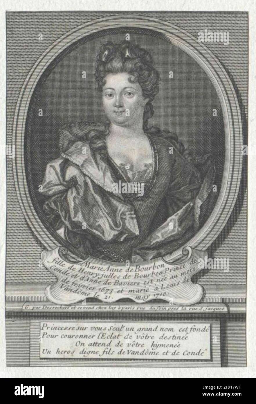 Condé, Maria Anna Princess of Stock Photo - Alamy