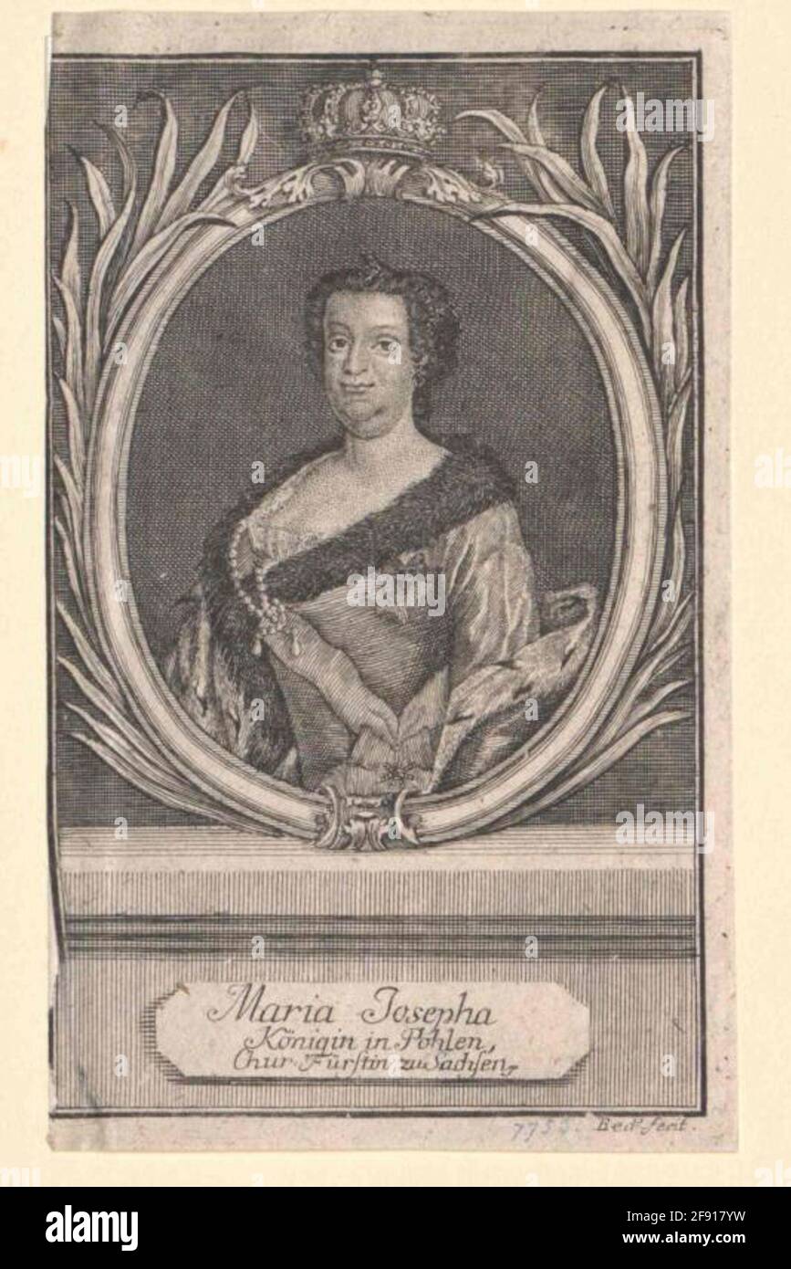 Marie Josefa, Archdukez in Austria Stecher: Beck, Johann Georg (1676 ...
