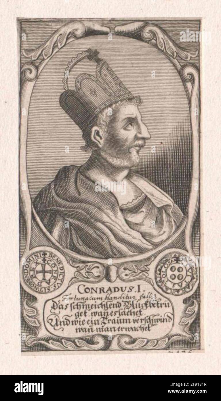 Konrad I, King of Ostfranken Stock Photo - Alamy