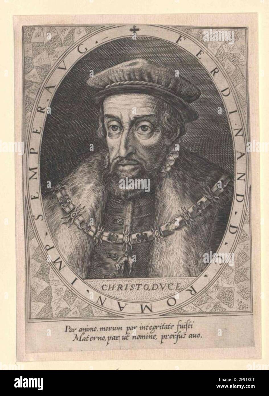 Ferdinand I., Roman-German Kaiser Stecher: Custos, Dominicus Stock ...