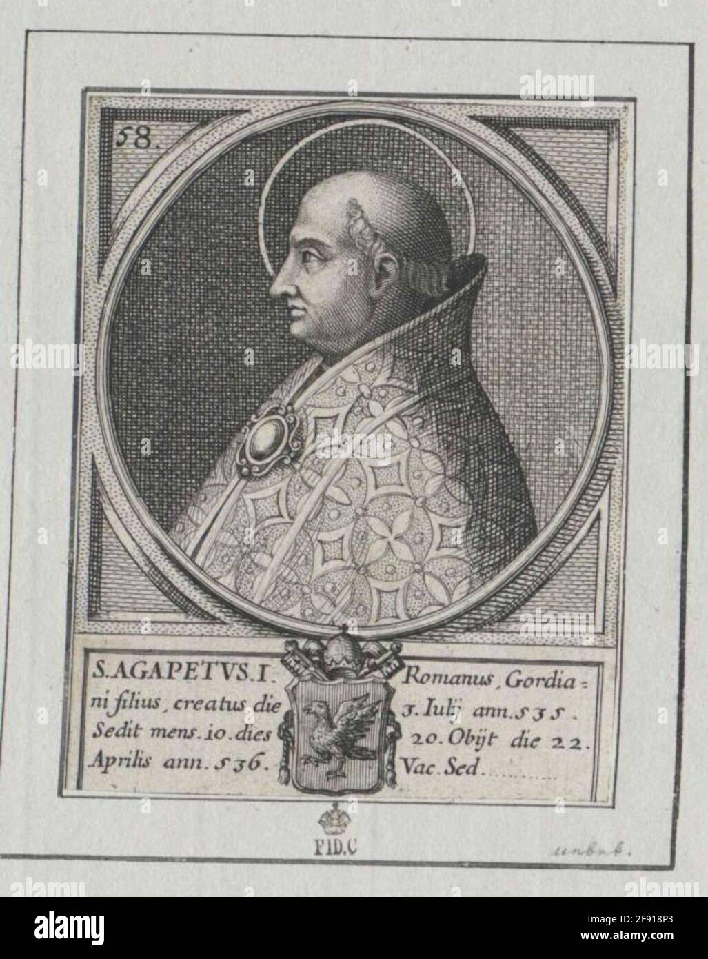 Pope agapetus hi-res stock photography and images - Alamy