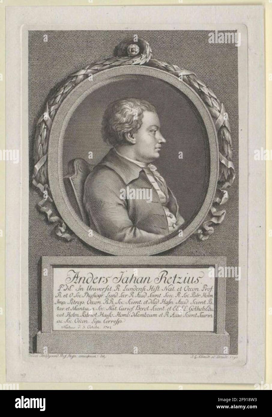 Retzius, Anders Jahan Stock Photo - Alamy