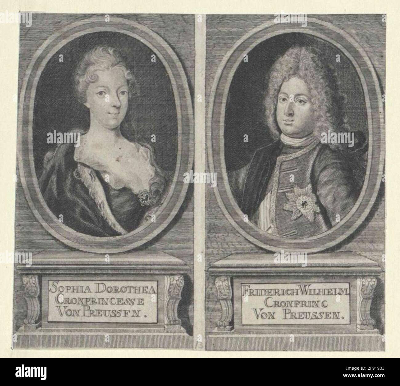 Friedrich Wilhelm I, King of Prussia Stecher: Busch, Georg (1530 ...