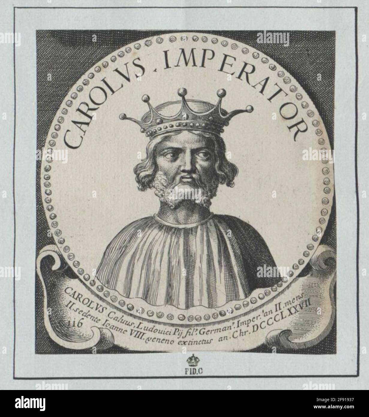 Karl II, the Kahle, Roman Emperor Stock Photo - Alamy