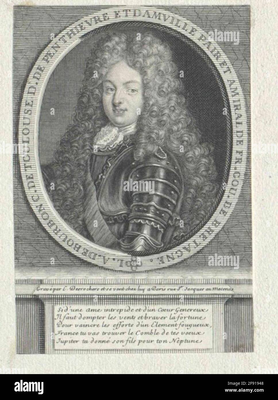 Bourbon, Count of Toulouse, Louis Alexandre de Stock Photo - Alamy