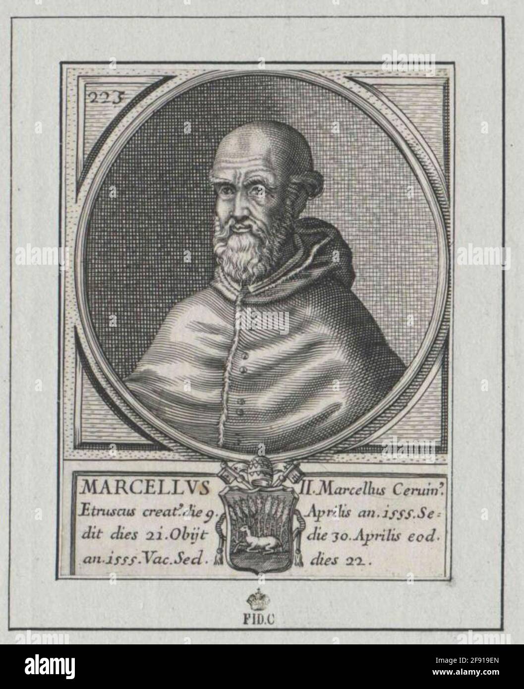2, Marcellus., A pope Stock Photo - Alamy