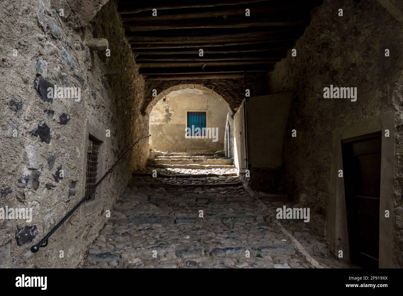 Shot corridor brick wall hi-res stock photography and images - Alamy