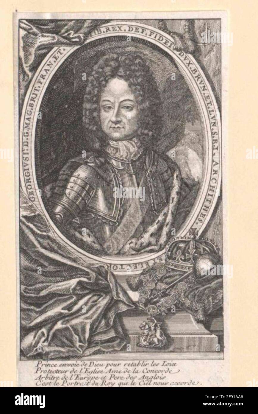 Georg I, King of England Stock Photo - Alamy