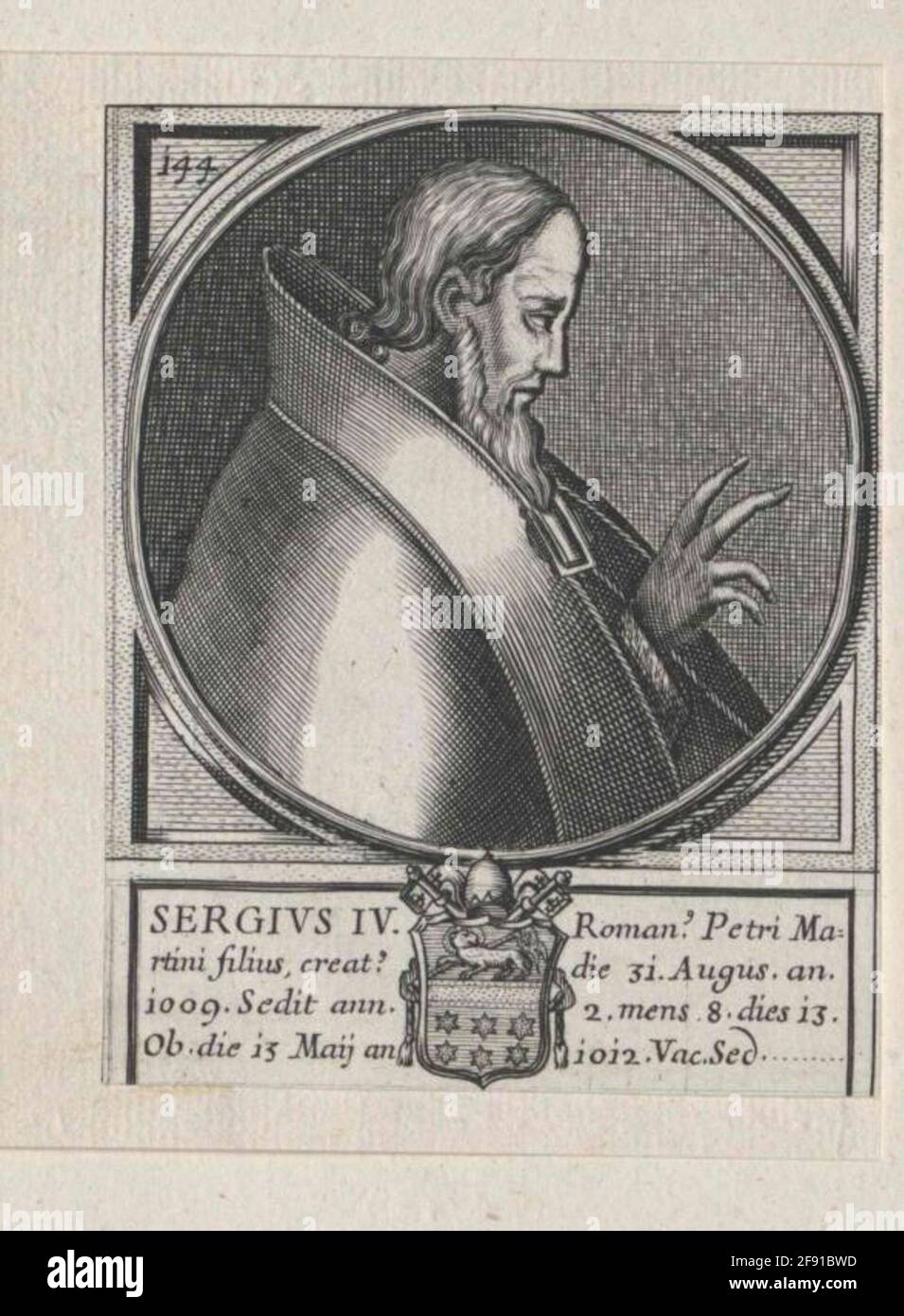 Sergius IV., papa Stock Photo - Alamy